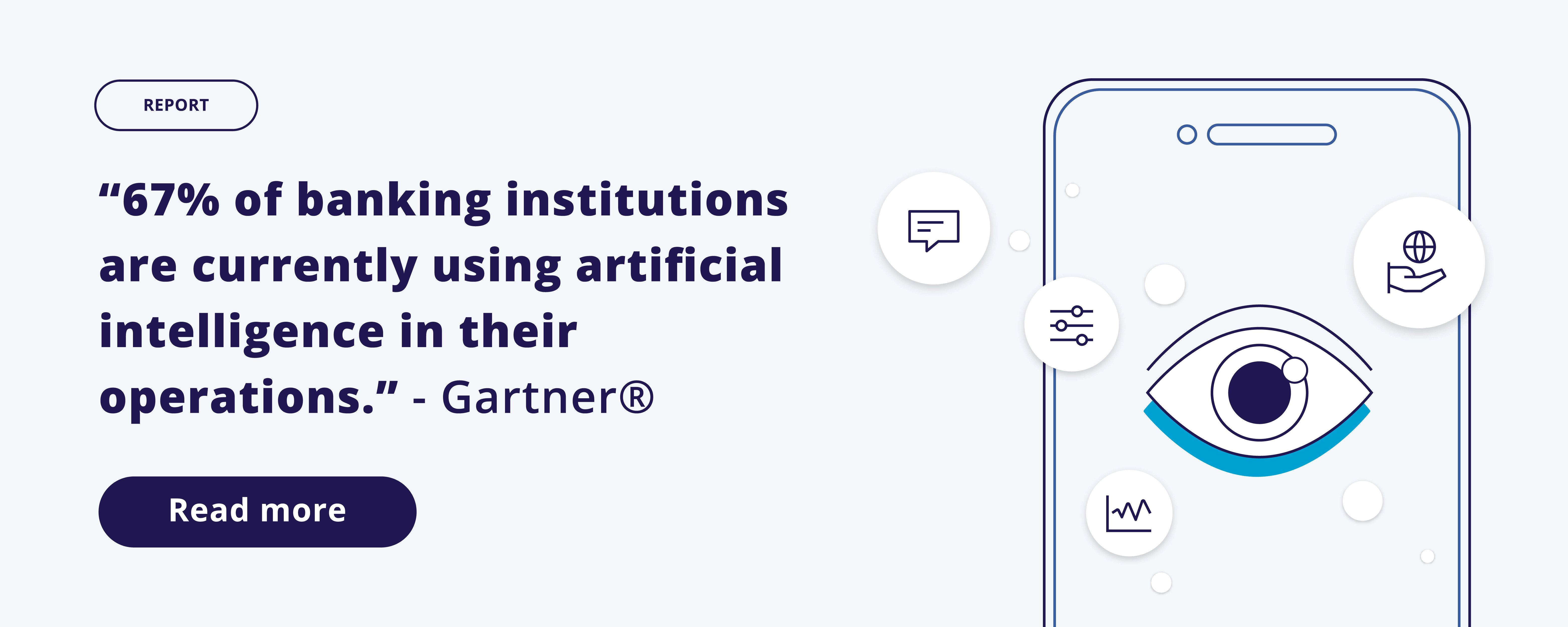 The future of Artificial intelligence in banking according to Gartner